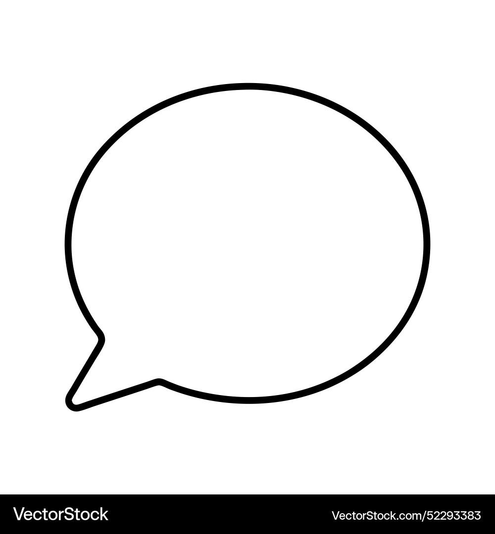 Chat bubble icon Royalty Free Vector Image - VectorStock