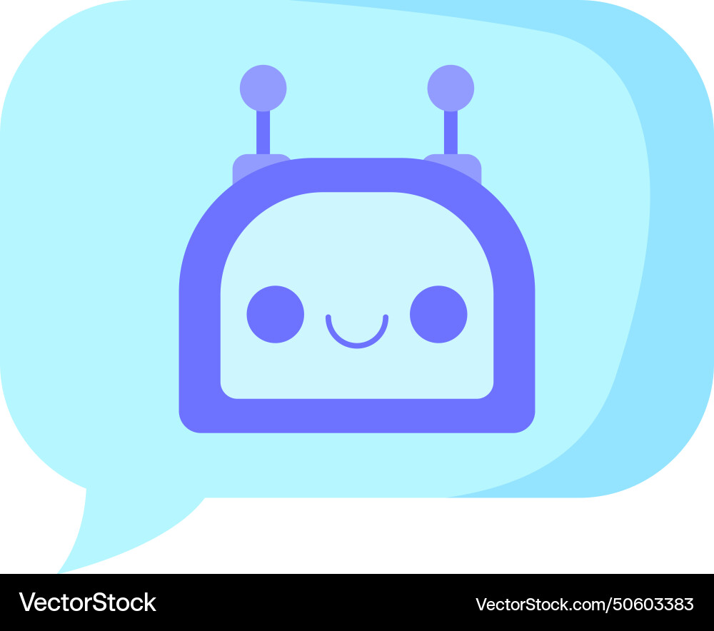 Chatbot automatic service Royalty Free Vector Image