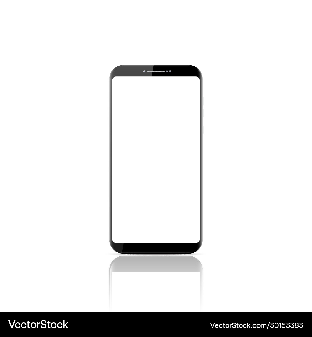 New realistic mobile smart phone modern style Vector Image