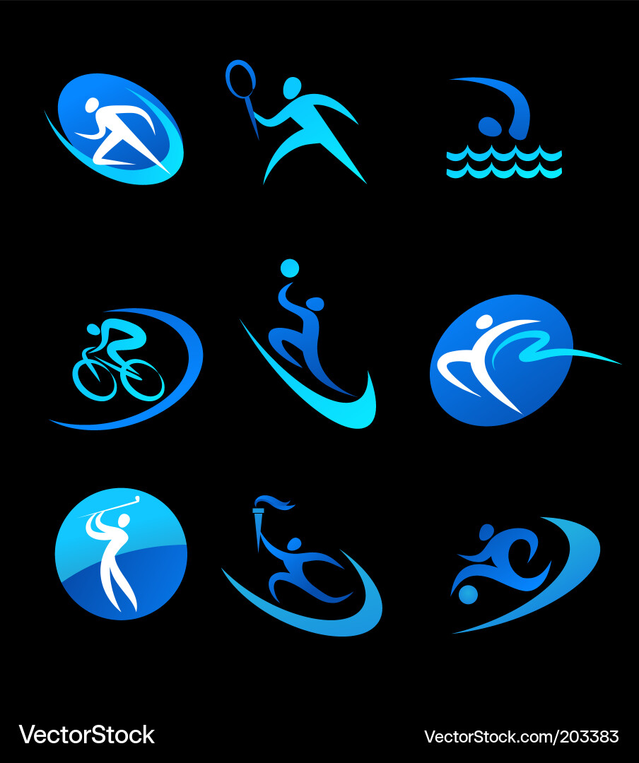 Sports Icon Set Royalty Free Vector Image - VectorStock