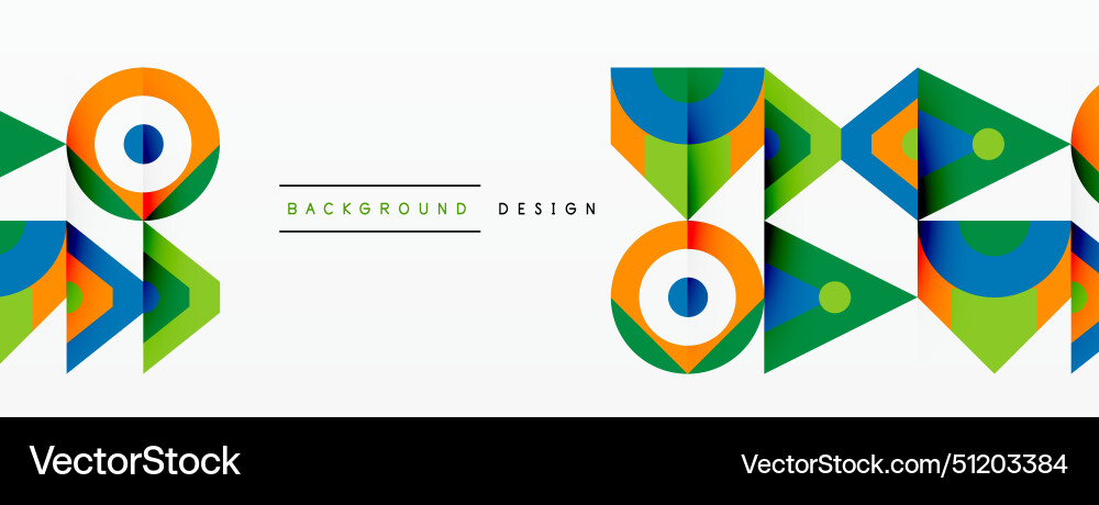 Different colorful shapes like rectangle triangle Vector Image