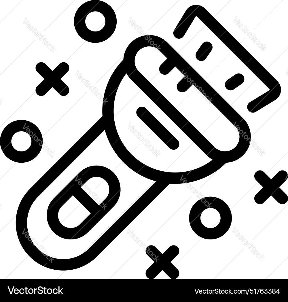 Electric shaver showing shaving concept Royalty Free Vector