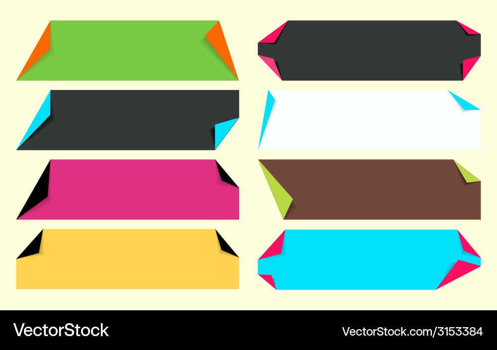 Fold corner paper Royalty Free Vector Image - VectorStock