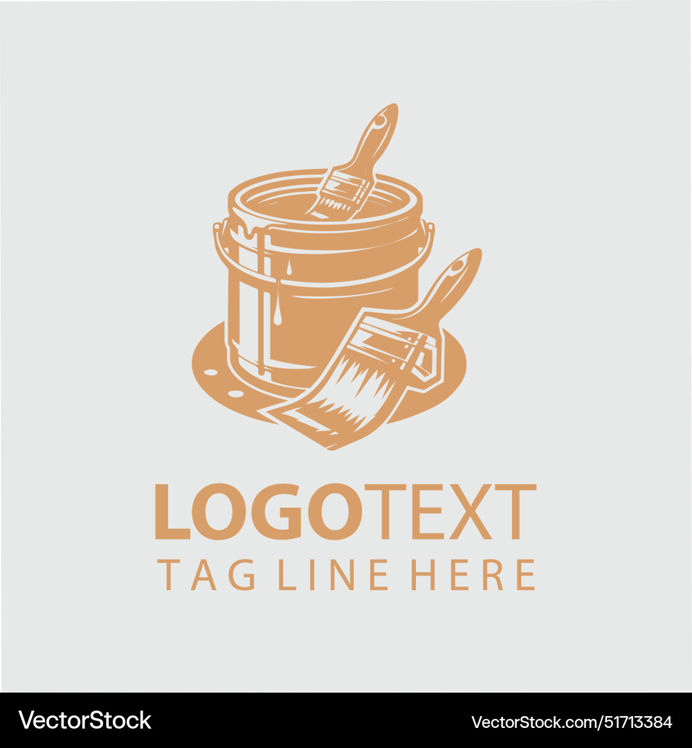 Paint logo Royalty Free Vector Image - VectorStock