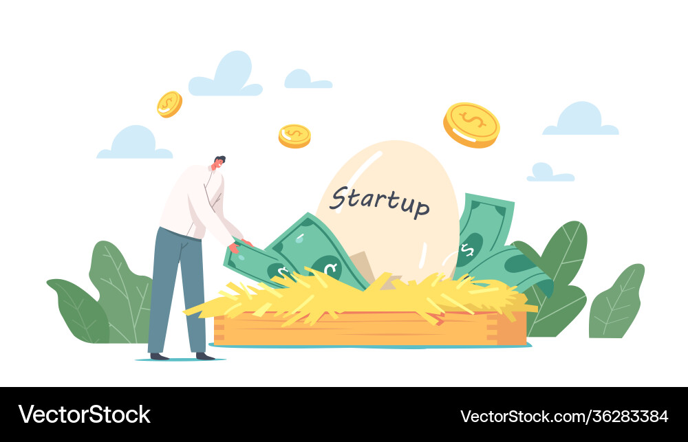 Profitable idea start up project development Vector Image