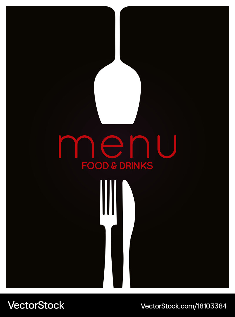 Restaurant menu design food and drink background Vector Image