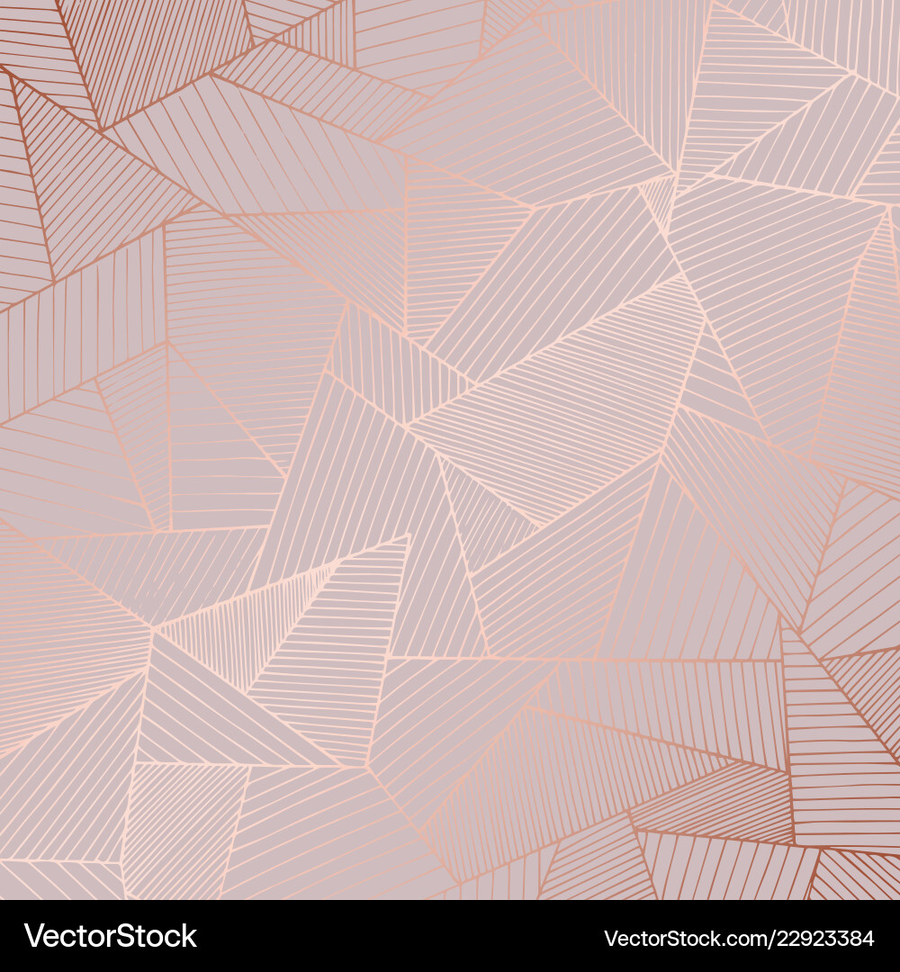 Rose Gold Geometric Pattern – Royalty-Free Vector | VectorStock