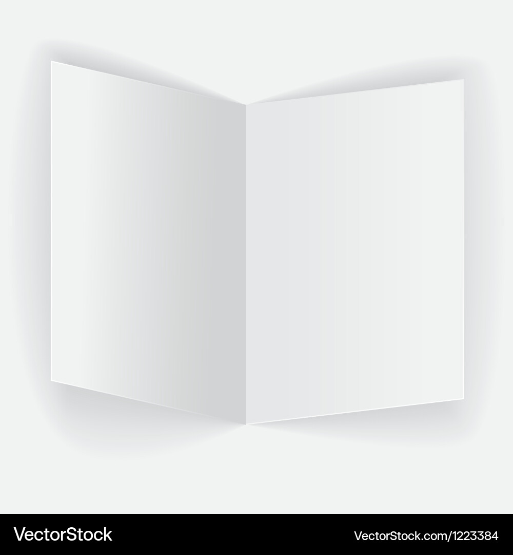 Single Folded Paper Sheet Royalty Free Vector Image