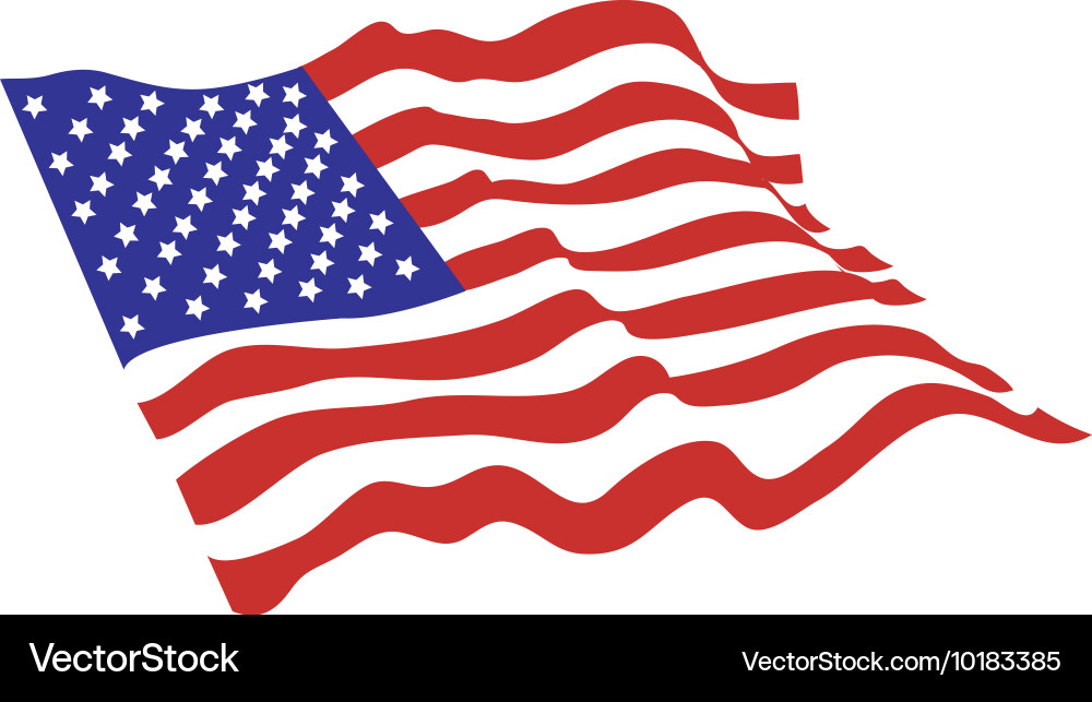 American flag color Royalty Free Vector Image - VectorStock