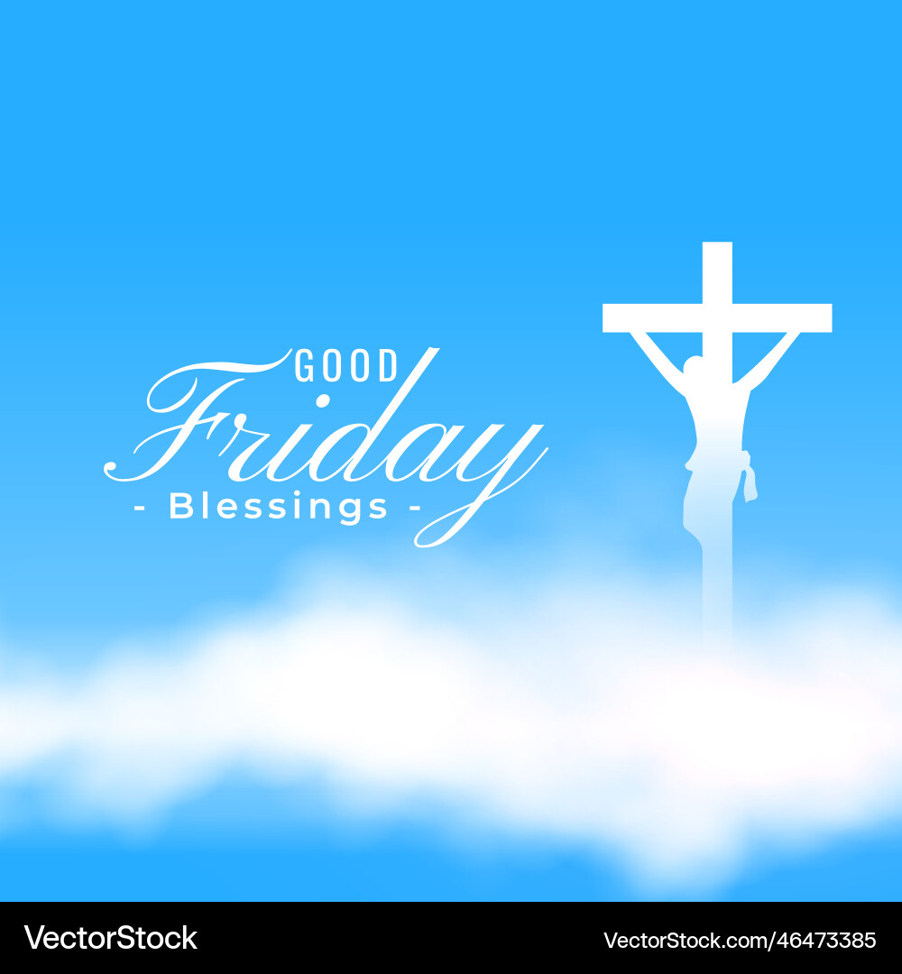 Beautiful good friday religious background Vector Image