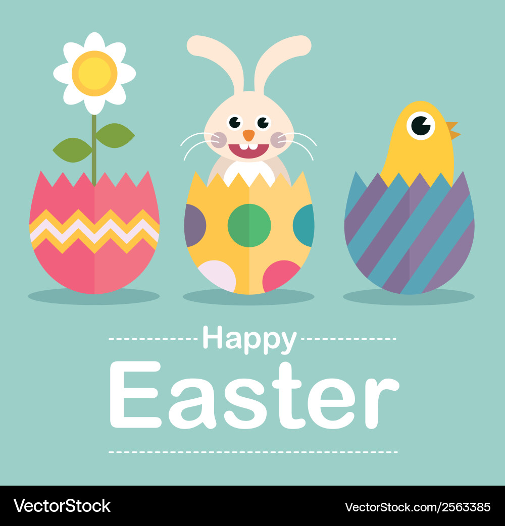 Happy easter surprise Royalty Free Vector Image
