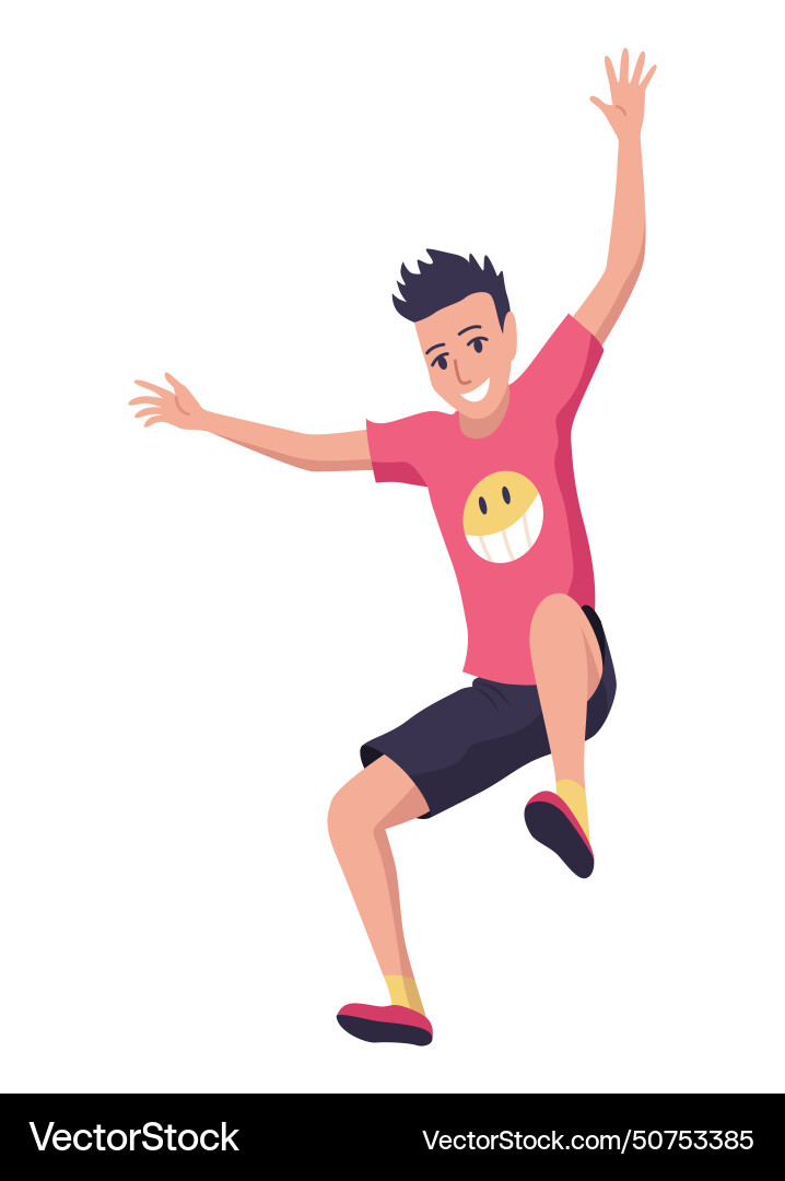 Kids jumping icon child activities design element Vector Image