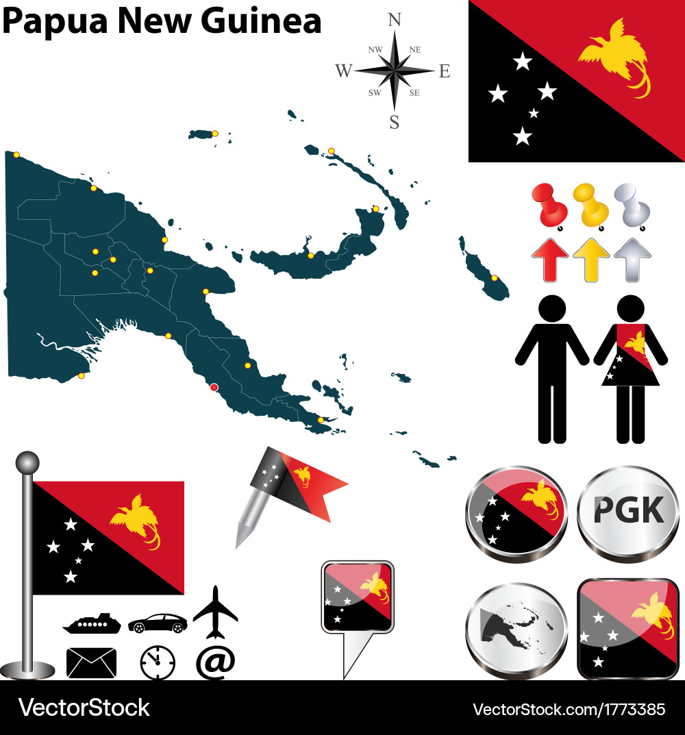 Port Moresby Papua New Guinea Map Vector Images (over 300)