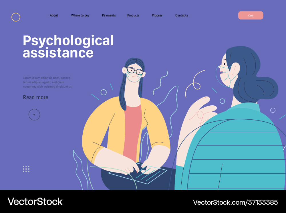 Psychological Support Session Royalty Free Vector Image