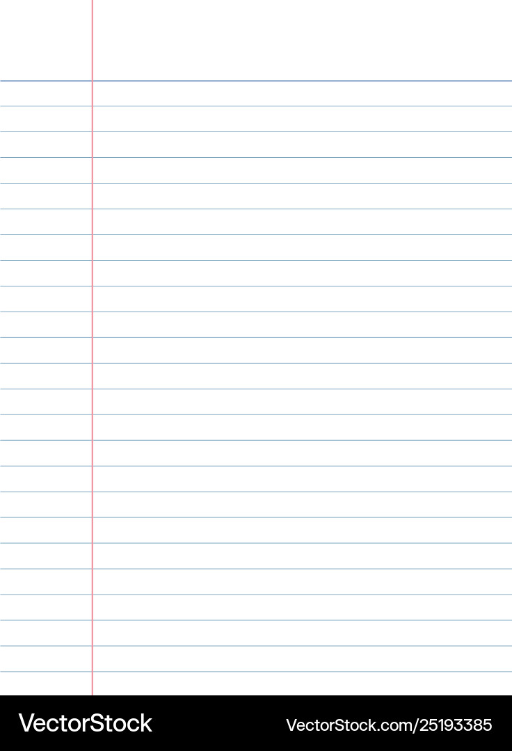 Worksheet exercise book squared paper eps 10 Vector Image