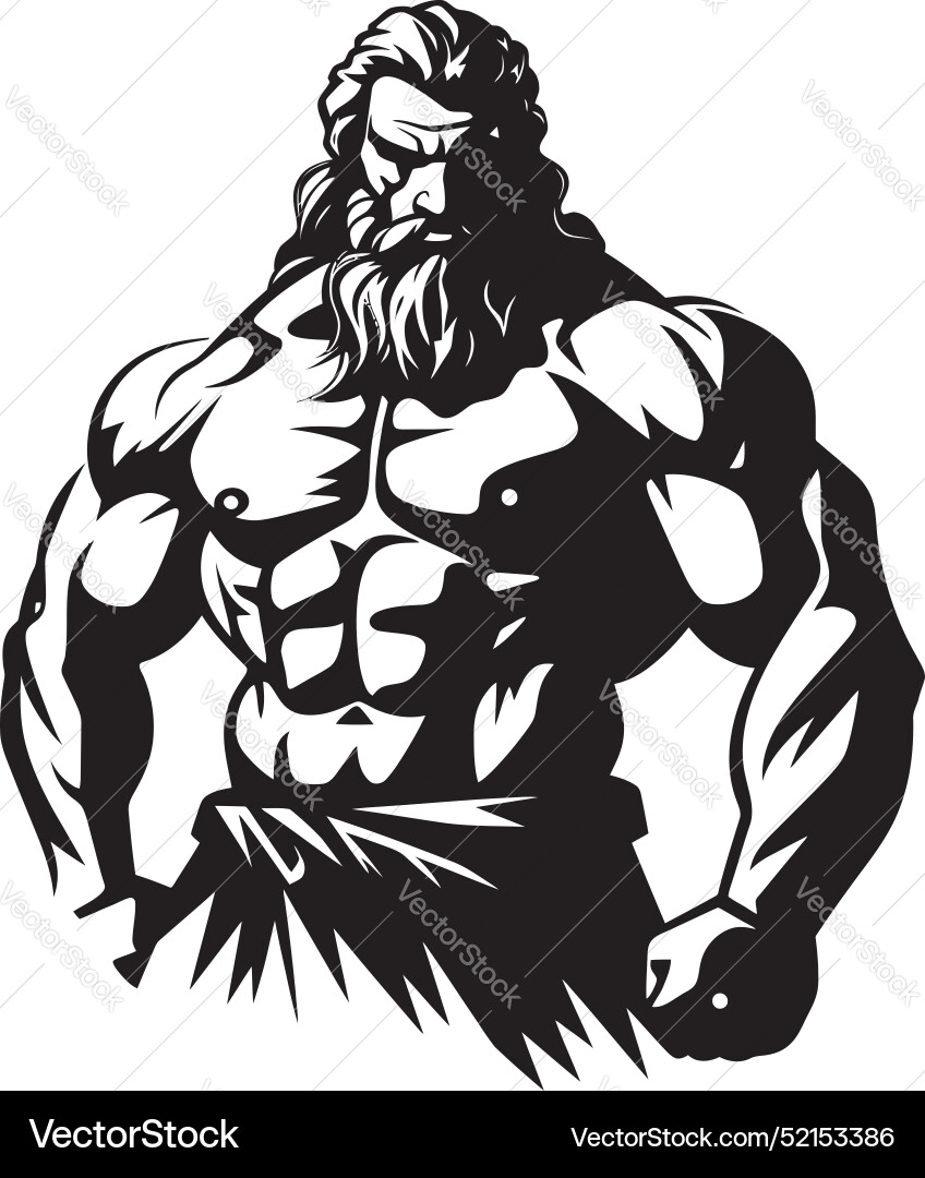 Heroic legacy ancient hercules logo mythical Vector Image