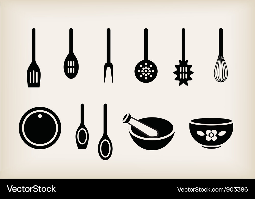 Kitchen tools Royalty Free Vector Image - VectorStock
