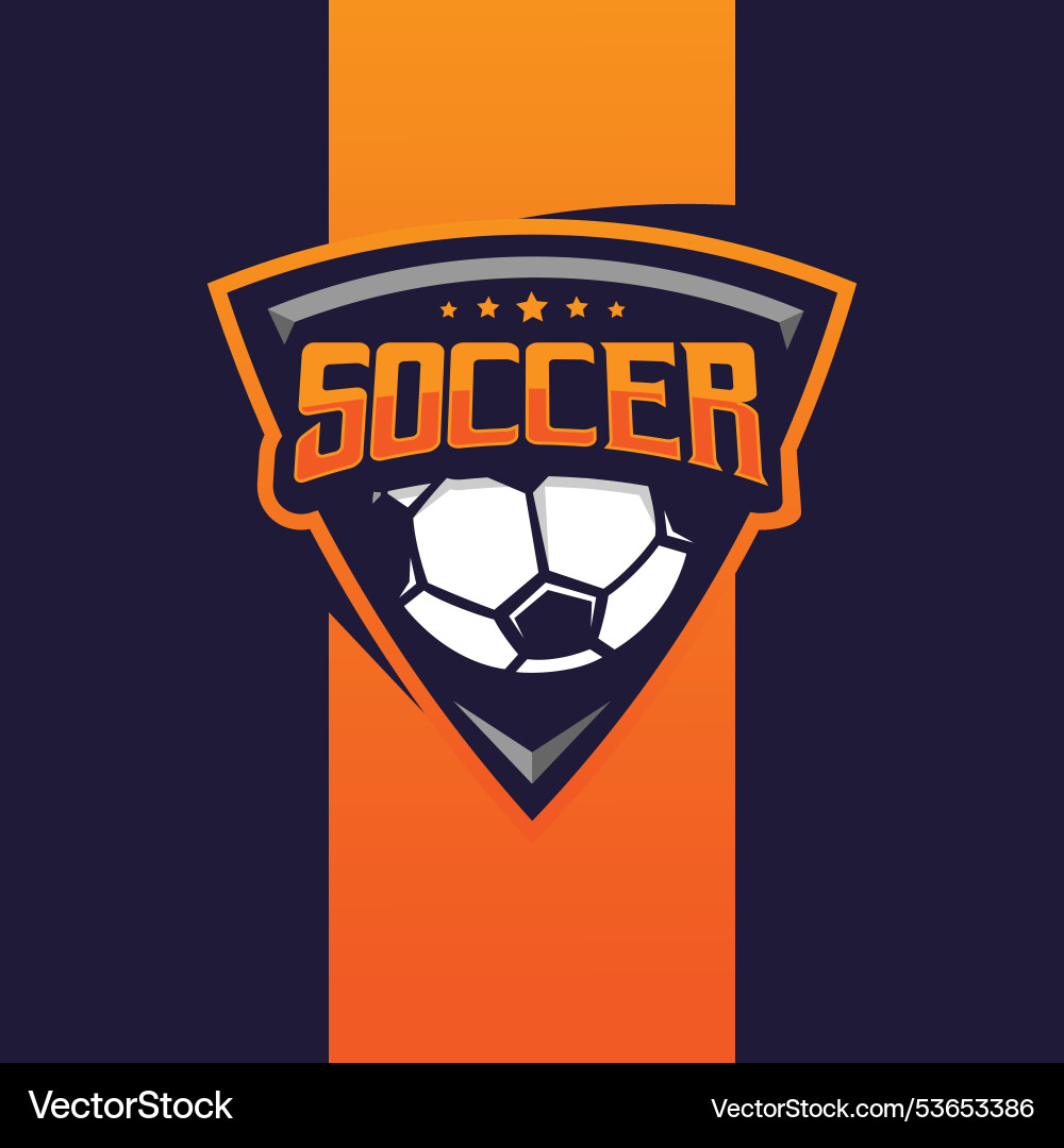 Soccer Badge Logo Royalty Free Vector Image - VectorStock