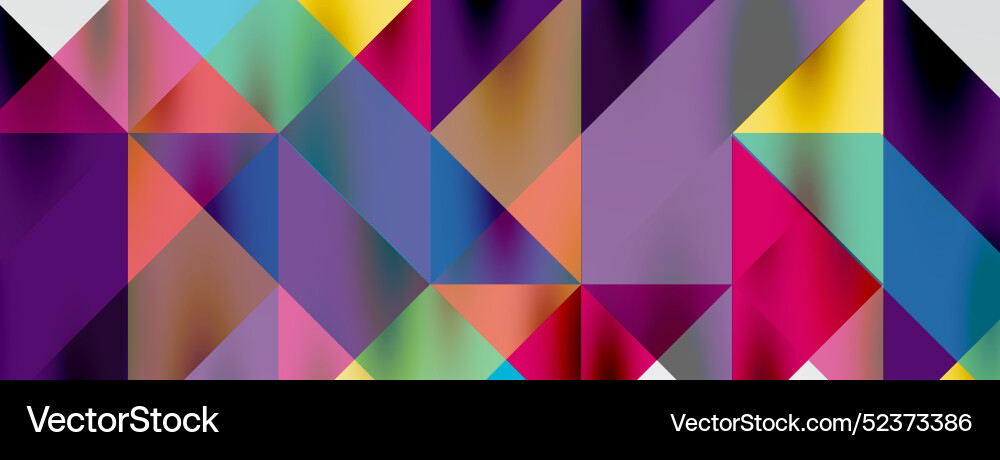 Tech minimal overlapping triangle shapes elements Vector Image