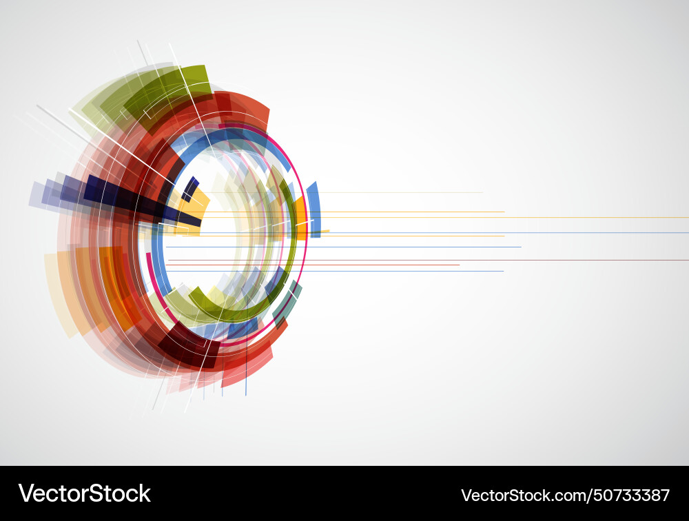 Abstract bright technology banner editable Vector Image
