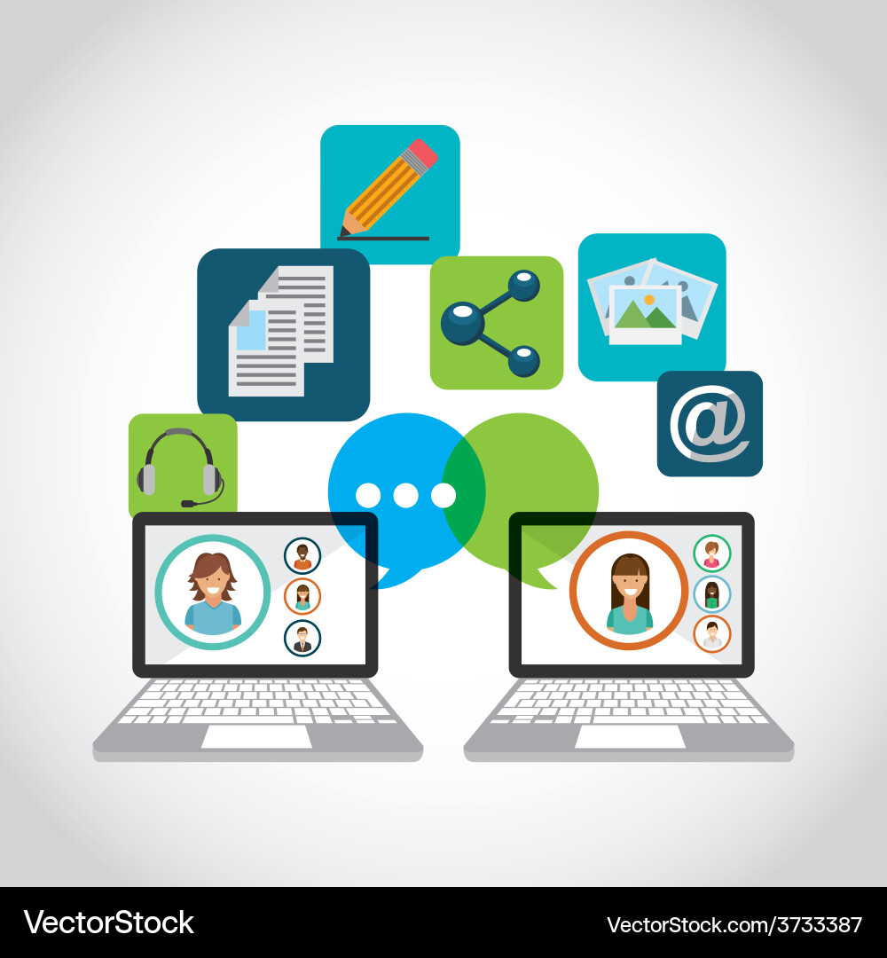 Blog template design Royalty Free Vector Image