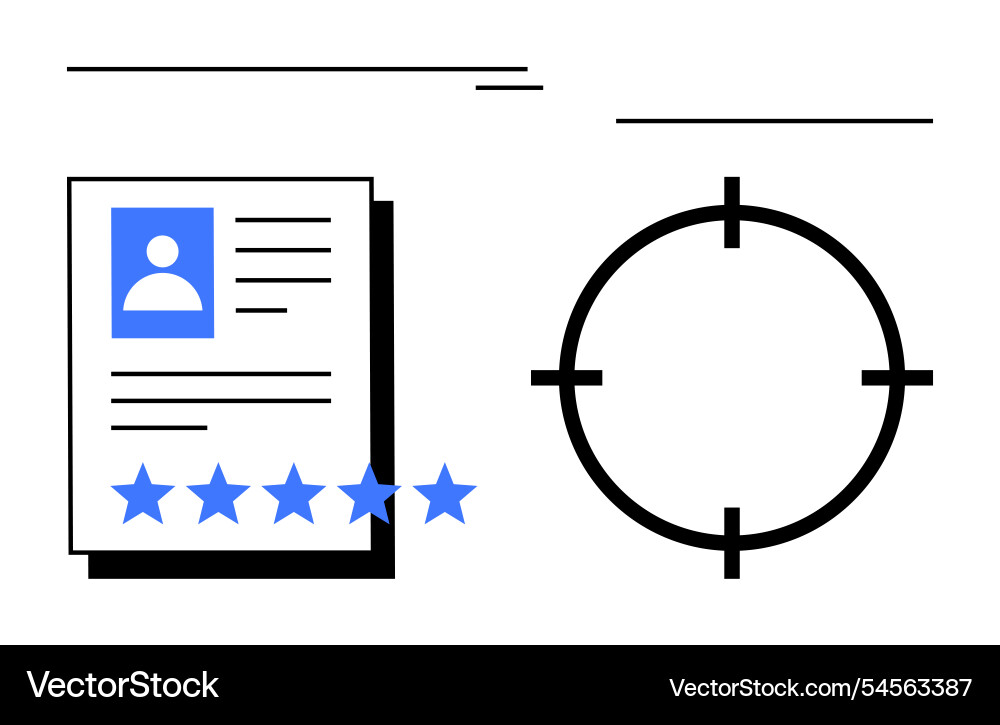 Job performance evaluation and recruitment Vector Image