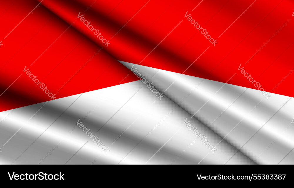 National background of indonesia featuring two Vector Image