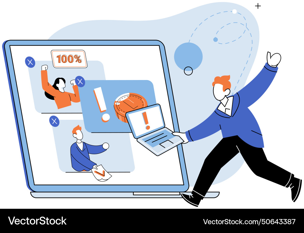 Online advertising social media platforms offer Vector Image