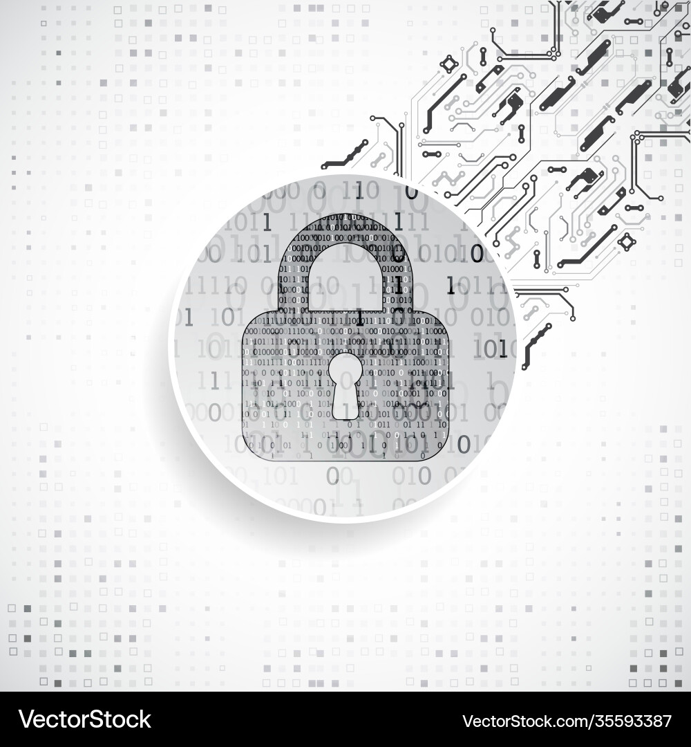 Protection concept protect mechanism system Vector Image