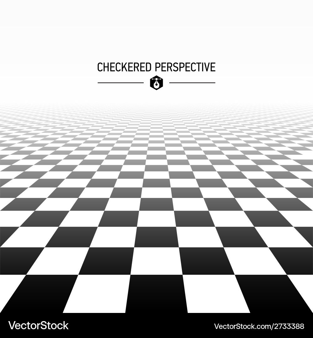 Abstract Checkerboard Perspective Royalty Free Vector Image