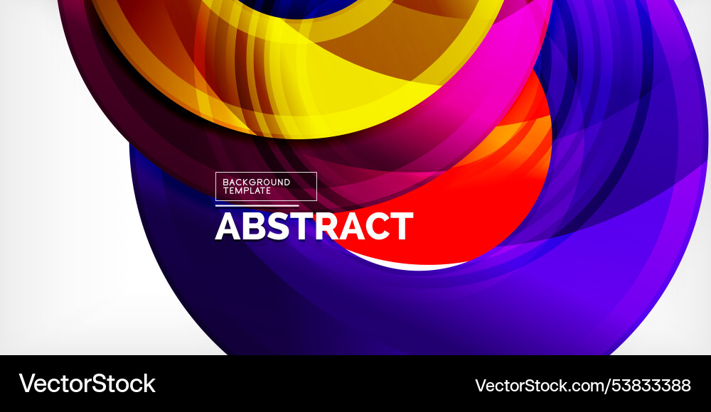 Circles round elements ring shapes premium Vector Image