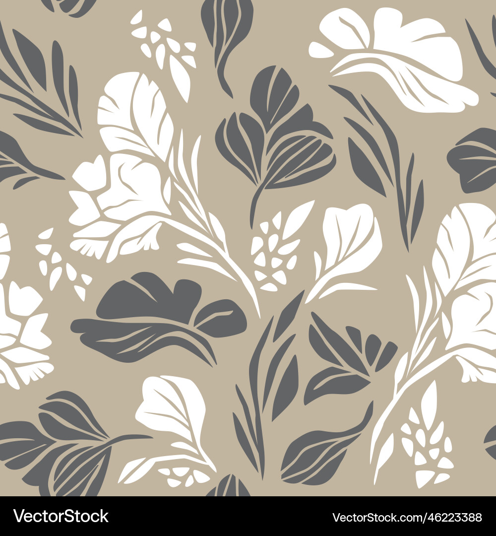 Floral Botanical Pattern Royalty Free Vector Image