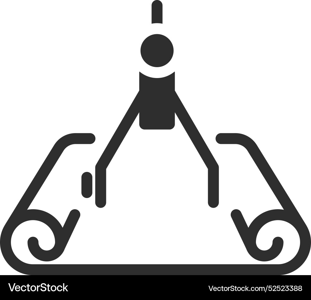 Mechanical drawing icon blueprint or technician Vector Image