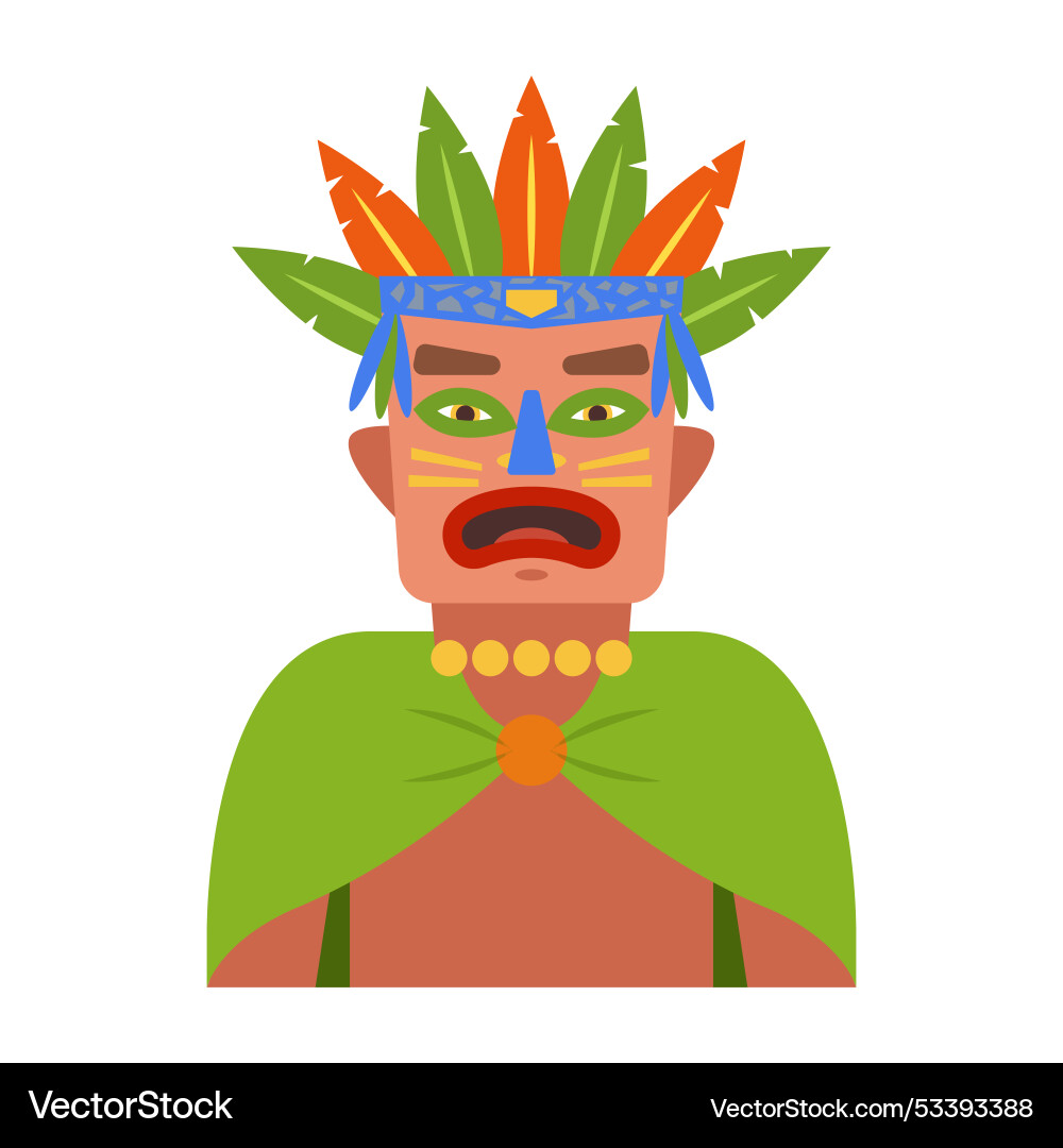Native american people Royalty Free Vector Image