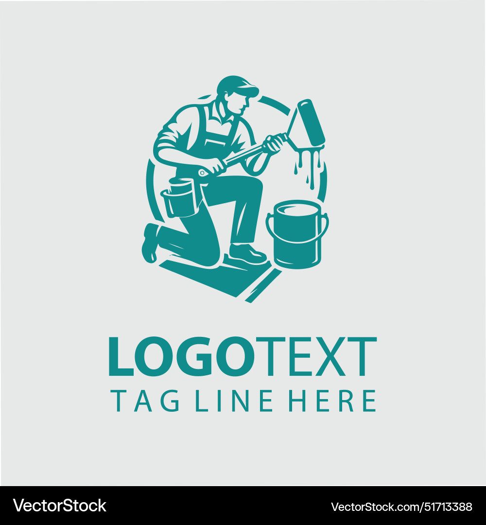 Paint logo Royalty Free Vector Image - VectorStock