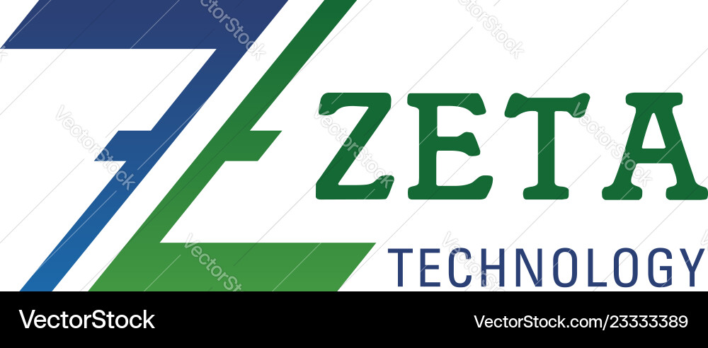 Zeta technology letter z icon Royalty Free Vector Image