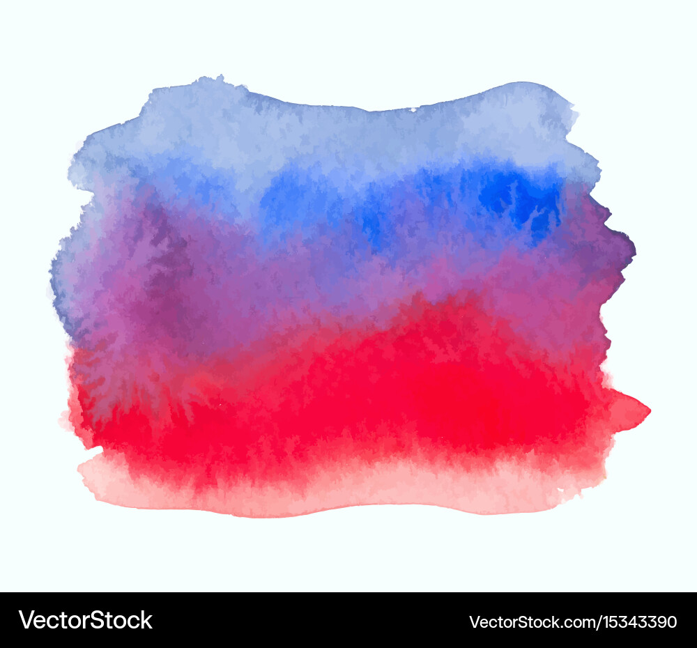Blue and red color watercolor gradient banner Vector Image