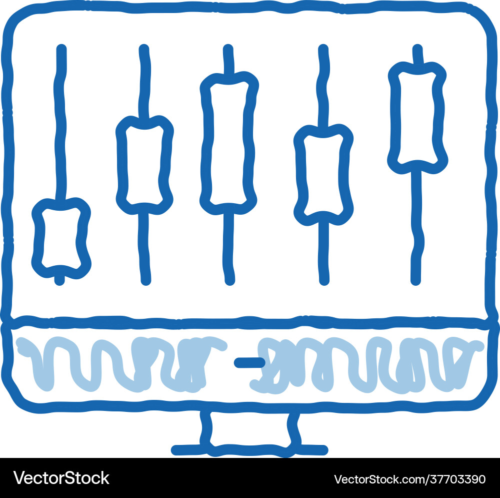 Computer circuit sales purchase icon Royalty Free Vector