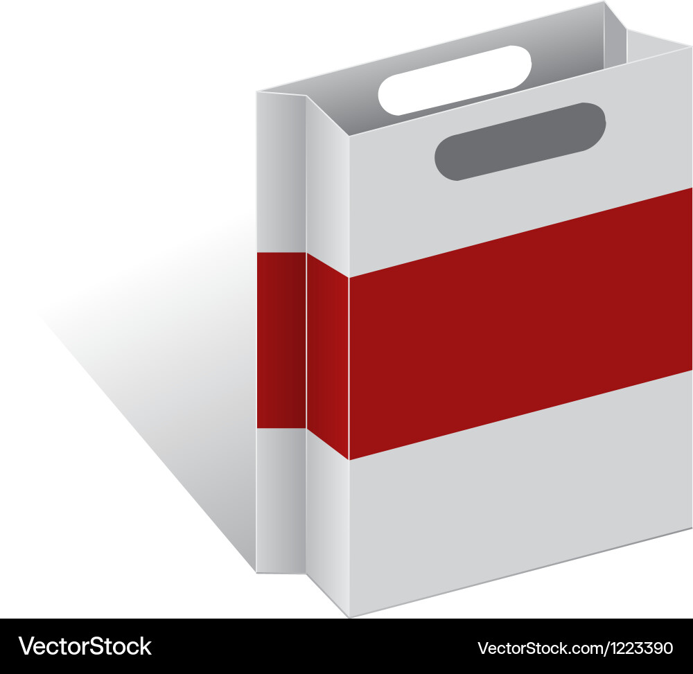 Paper bag Royalty Free Vector Image - VectorStock