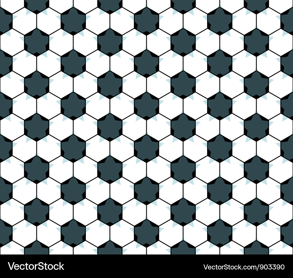 Seamless football star pattern Royalty Free Vector Image