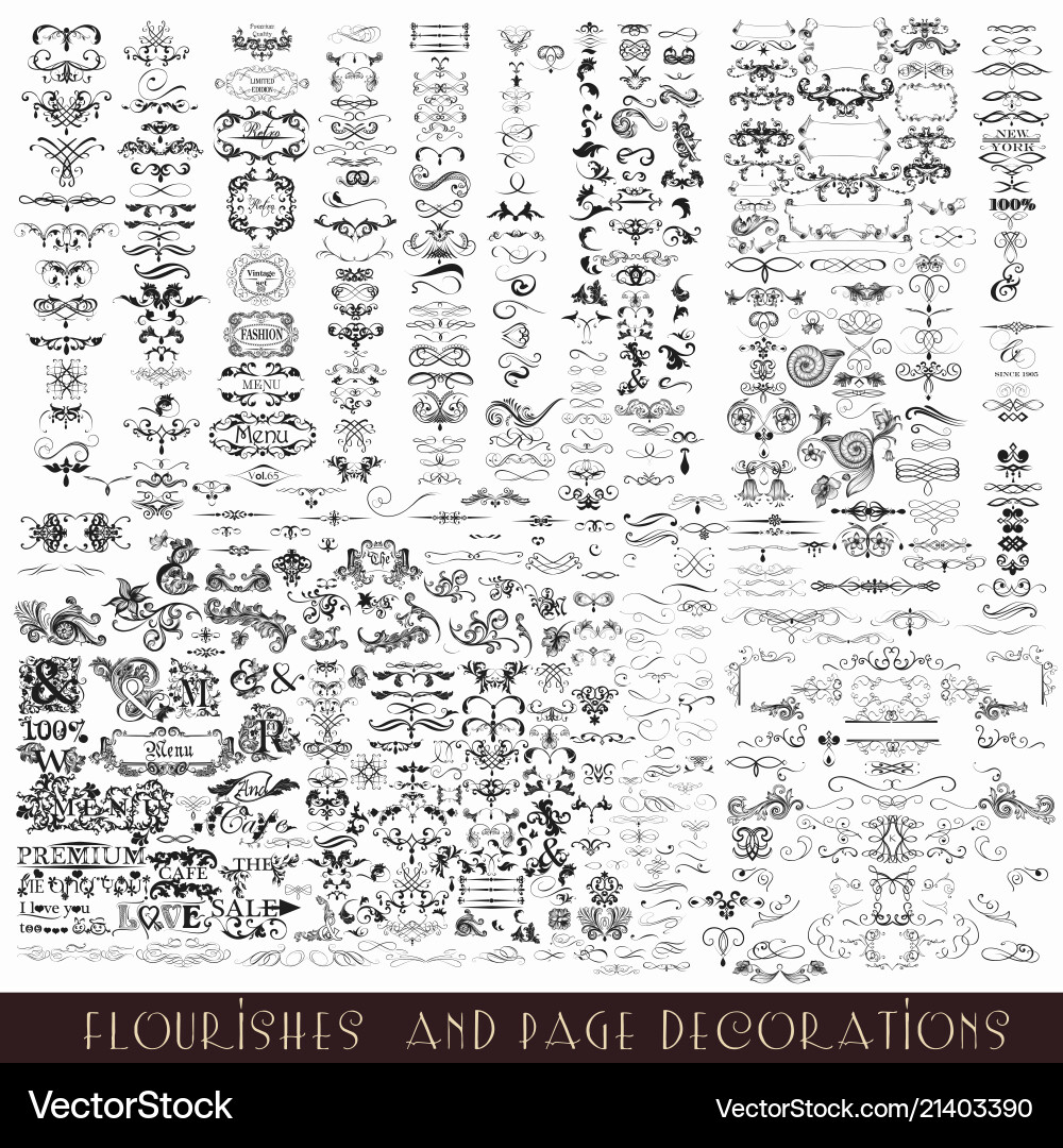 Victorian Calligraphy Vector Images (over 23,000)