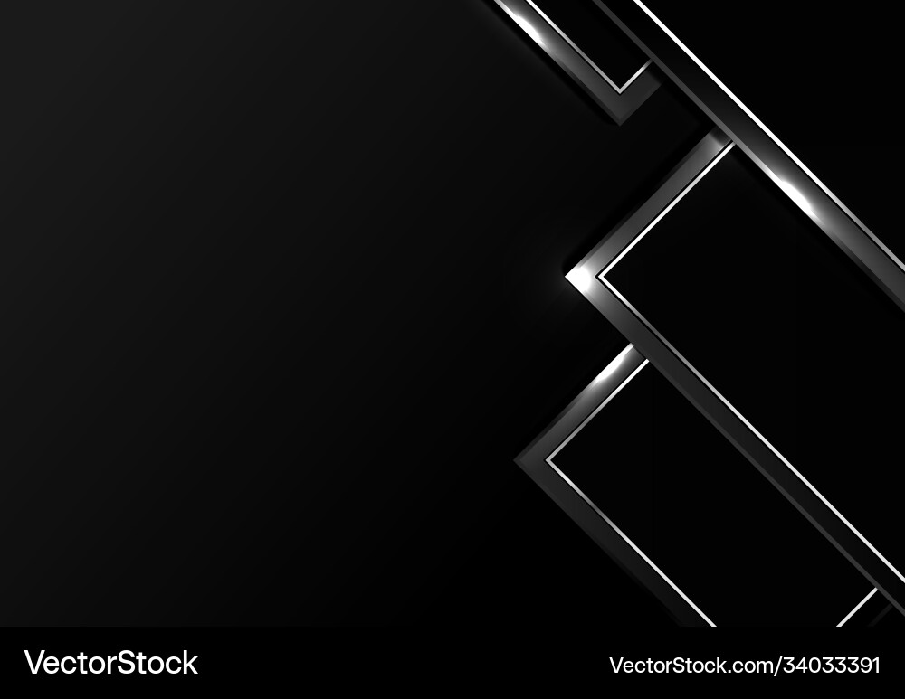 Abstract premium gradient tech black design Vector Image