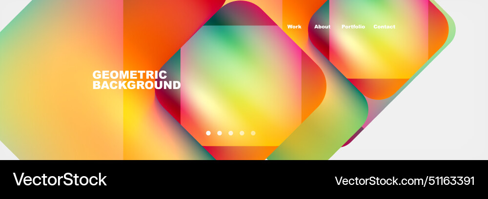 Colorful geometric pattern with squares Royalty Free Vector