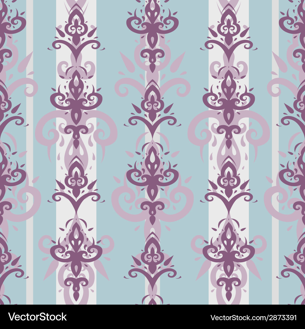 Damask Pattern Background Royalty Free Vector Image