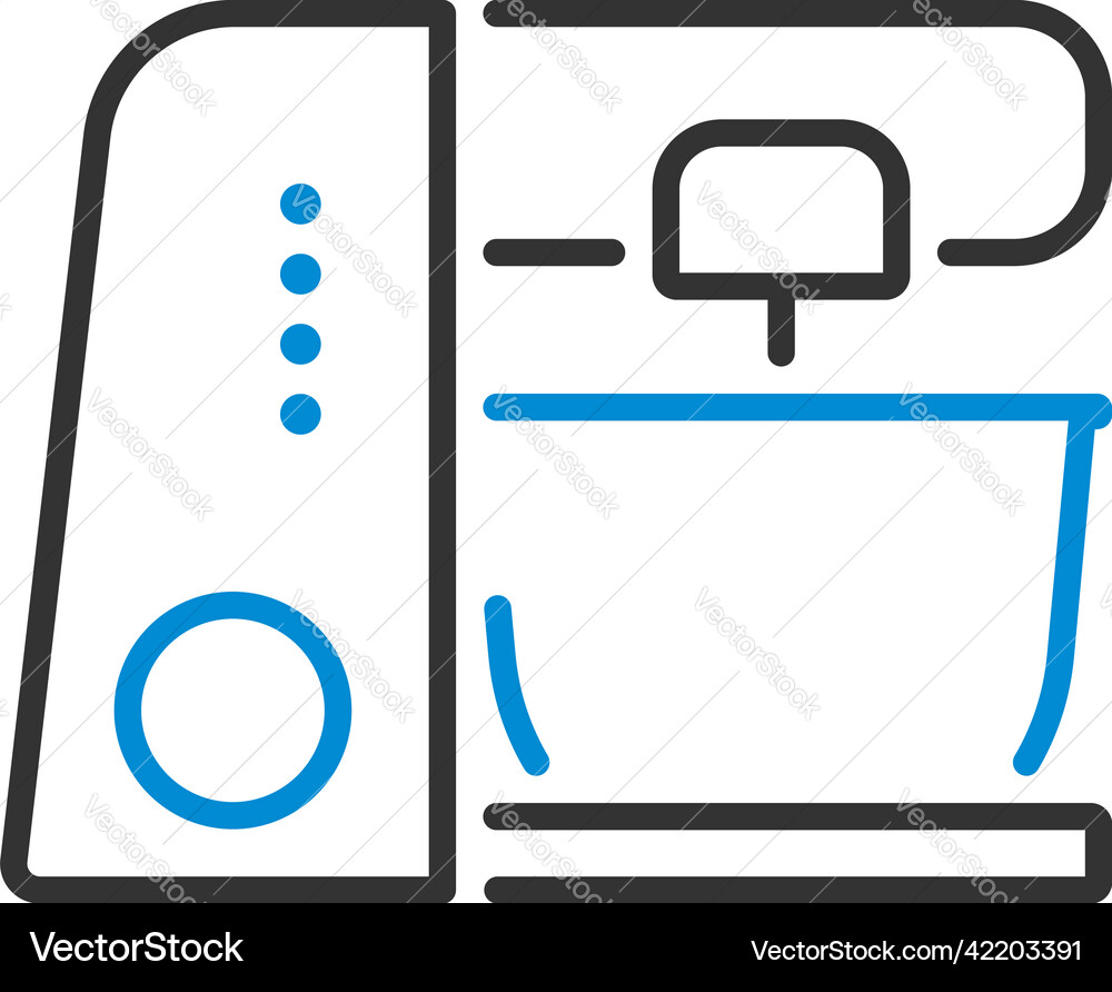 Kitchen food processor icon Royalty Free Vector Image