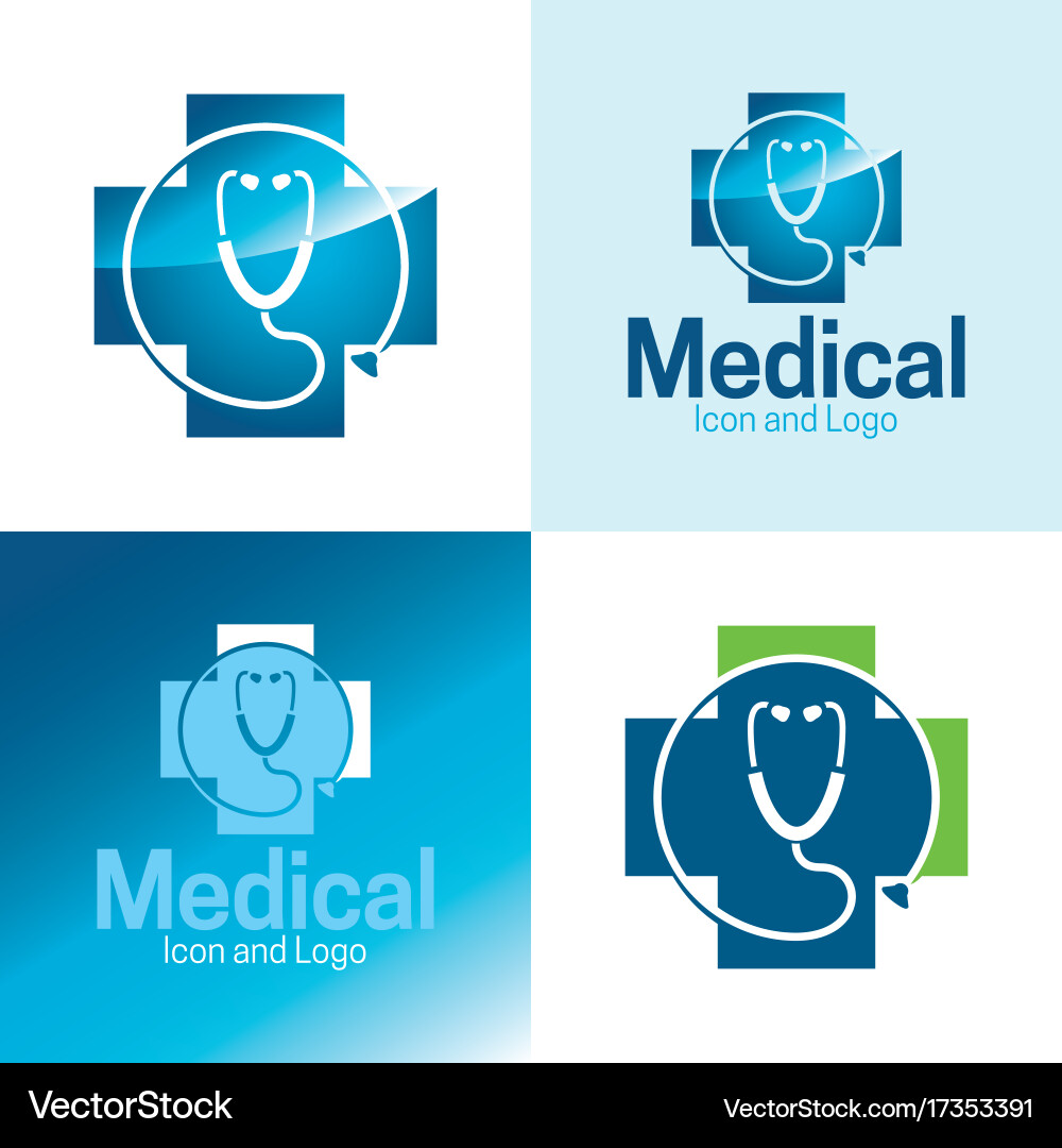 Medical icon and logo Royalty Free Vector Image