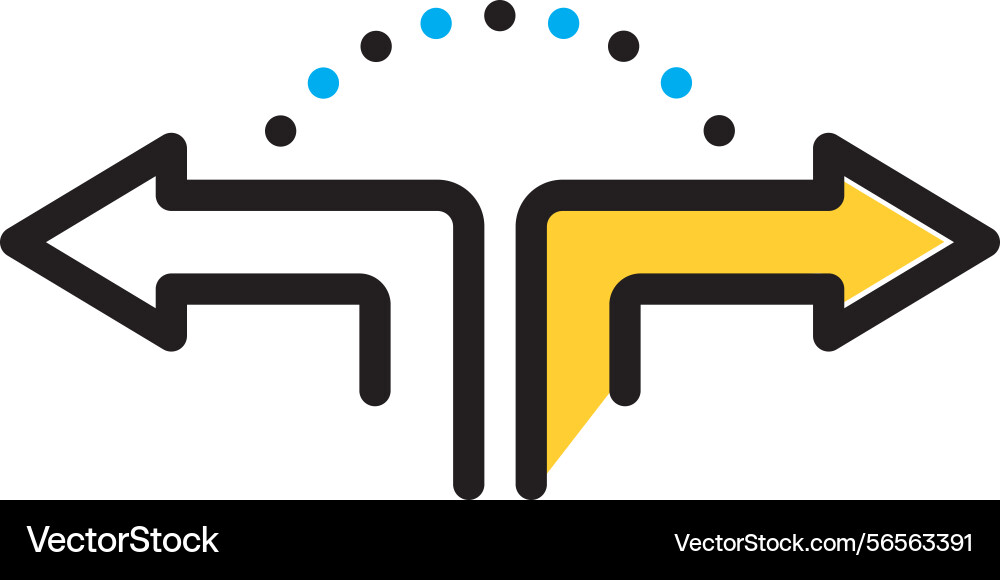 Opposite Royalty Free Vector Image - VectorStock