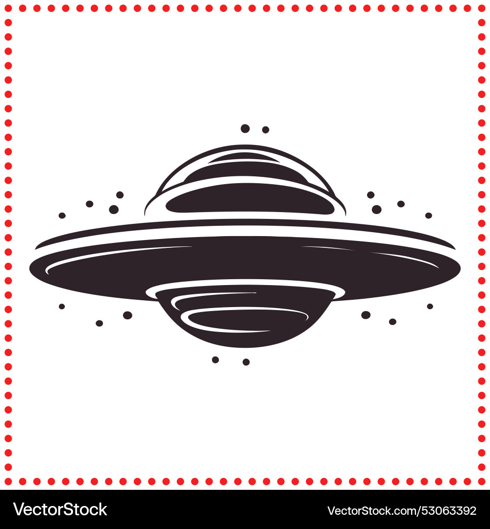 A galactic touch incorporate this ufo design Vector Image