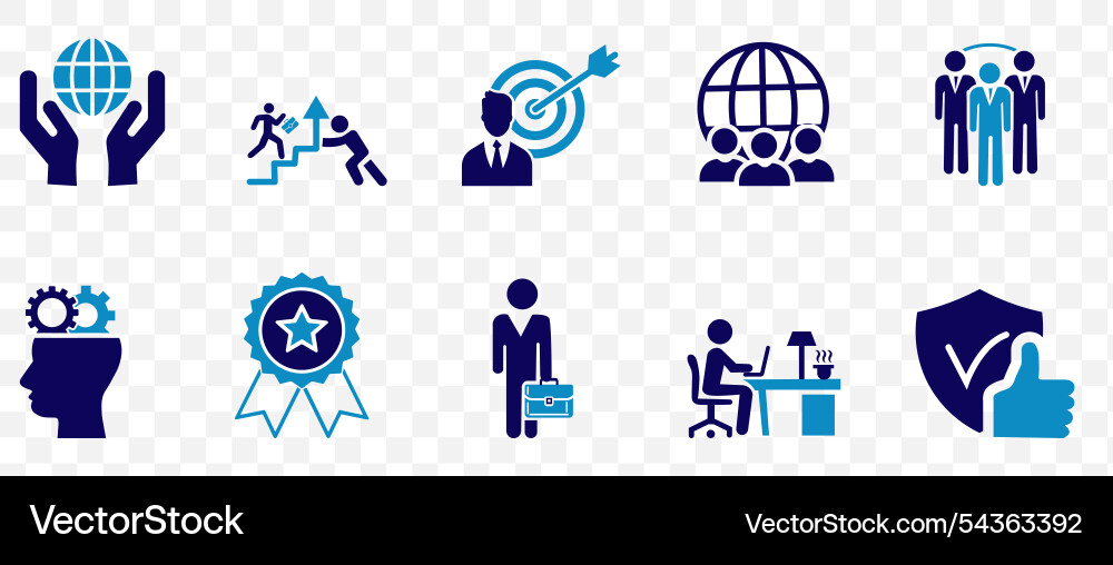 Core Values Icon Collection Royalty Free Vector Image