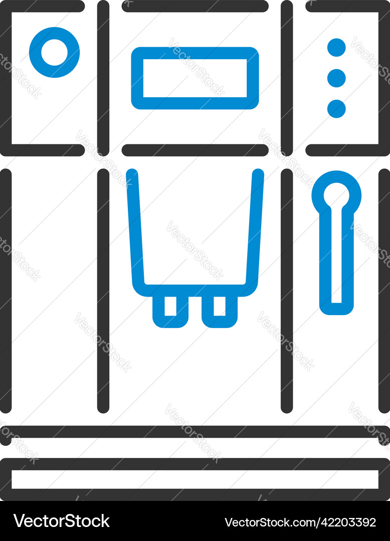 Kitchen coffee machine icon Royalty Free Vector Image